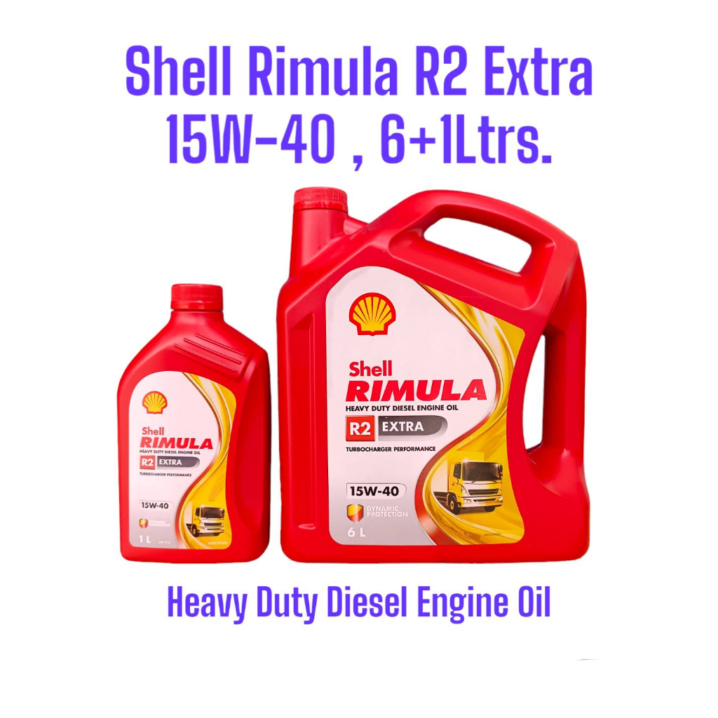 Shell Rimula R2 Extra 15W-40 /6Ltrs.& 6+1Ltrs.CF-4 น้ำมันเครื่องยนต์ ...