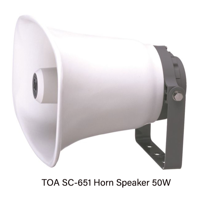 ลำโพงฮอร์น TOA SC-651 50วัตต์ ลำโพงฮอร์นสำเร็จรูปพร้อมใช้งาน ให้เสียง ...