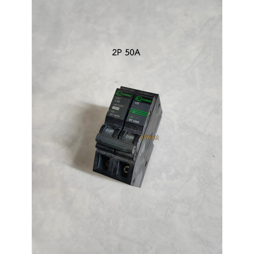ช้าง ลูก 2P 50A เซอร์กิตเบรคเกอร์เมน 2P 50A | Shopee Thailand
