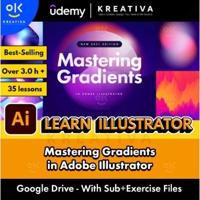 Video Course-Mastering Gradients in Adobe Illustrator | Learn Illustrator Course* | Shopee Thailand