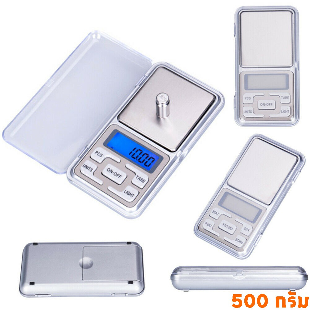 Digital Scale ตาชั่งดิจิตอล เครื่องชั่งดิจิตอล ตาชั่งพกพา 0.01g-500g / 0.1g-2kg ชั่งสิ่งของ ...