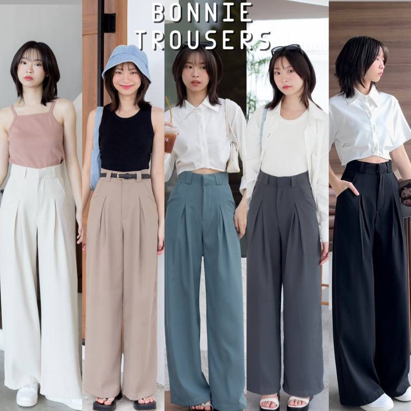 imily.style : Bonnie trousers (XS-2XL) | Shopee Thailand