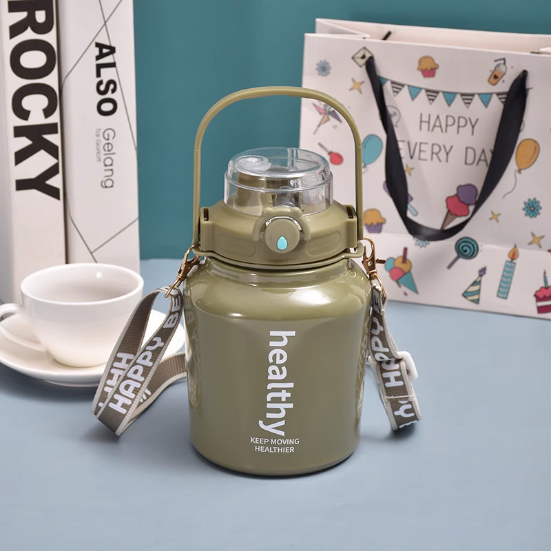 กระติกเก็บเย็น แก้วเก็บเย็น24ชม กระติกน้ำเก็บความเย็น1100ML 316สแตนเลส แก้วเก็บเย็น แข็งแรงทนทาน ...