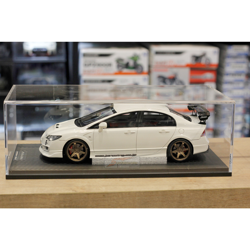 1/18 Honda Civic FD2 JS Racing White One Model | Shopee Thailand