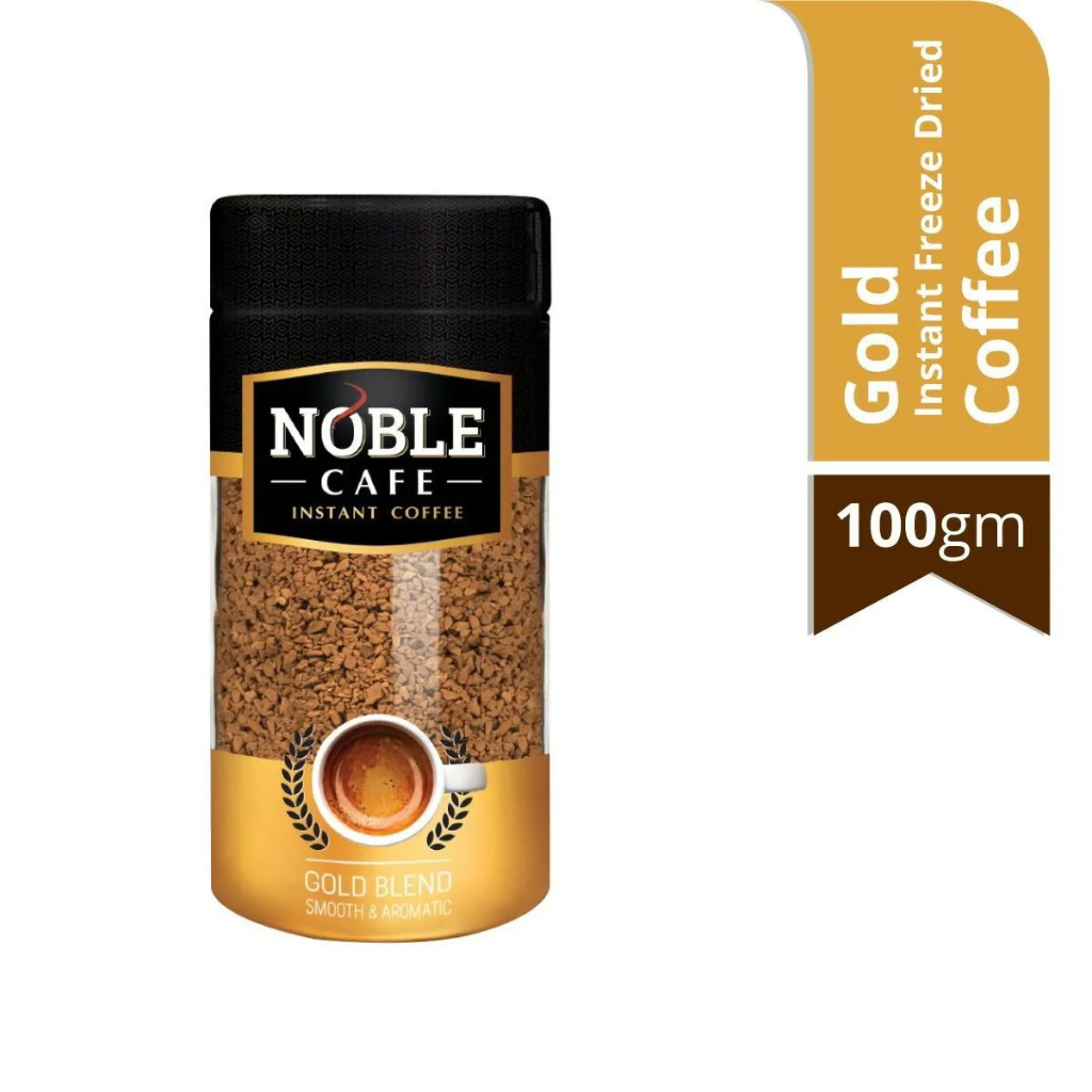 Noble Cafe Intense Coffee Gold Blend Instant Coffee 100g. โนเบิล คาเฟ่ โกลด์ กาแฟ สำเร็จรูป 100 ...