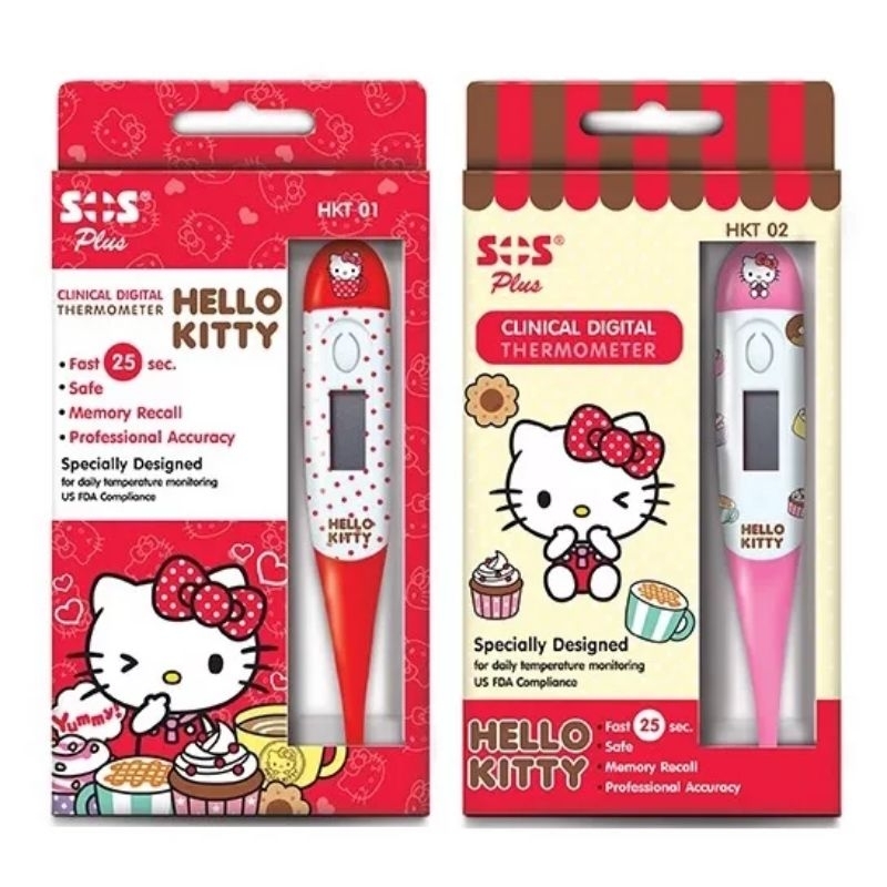 SOS Plus Clinical Digital Thermometer Hello Kitty เอสโอเอส ...