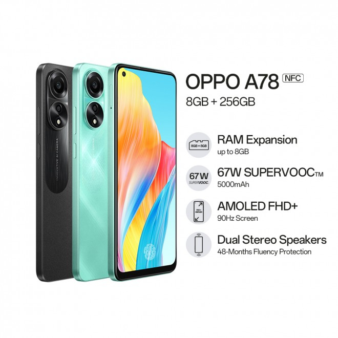 Oppo A78/4G (Ram8/256GB) เครื่องศูนย์ไทยเคลียสตอค ประกันร้าน | Shopee ...