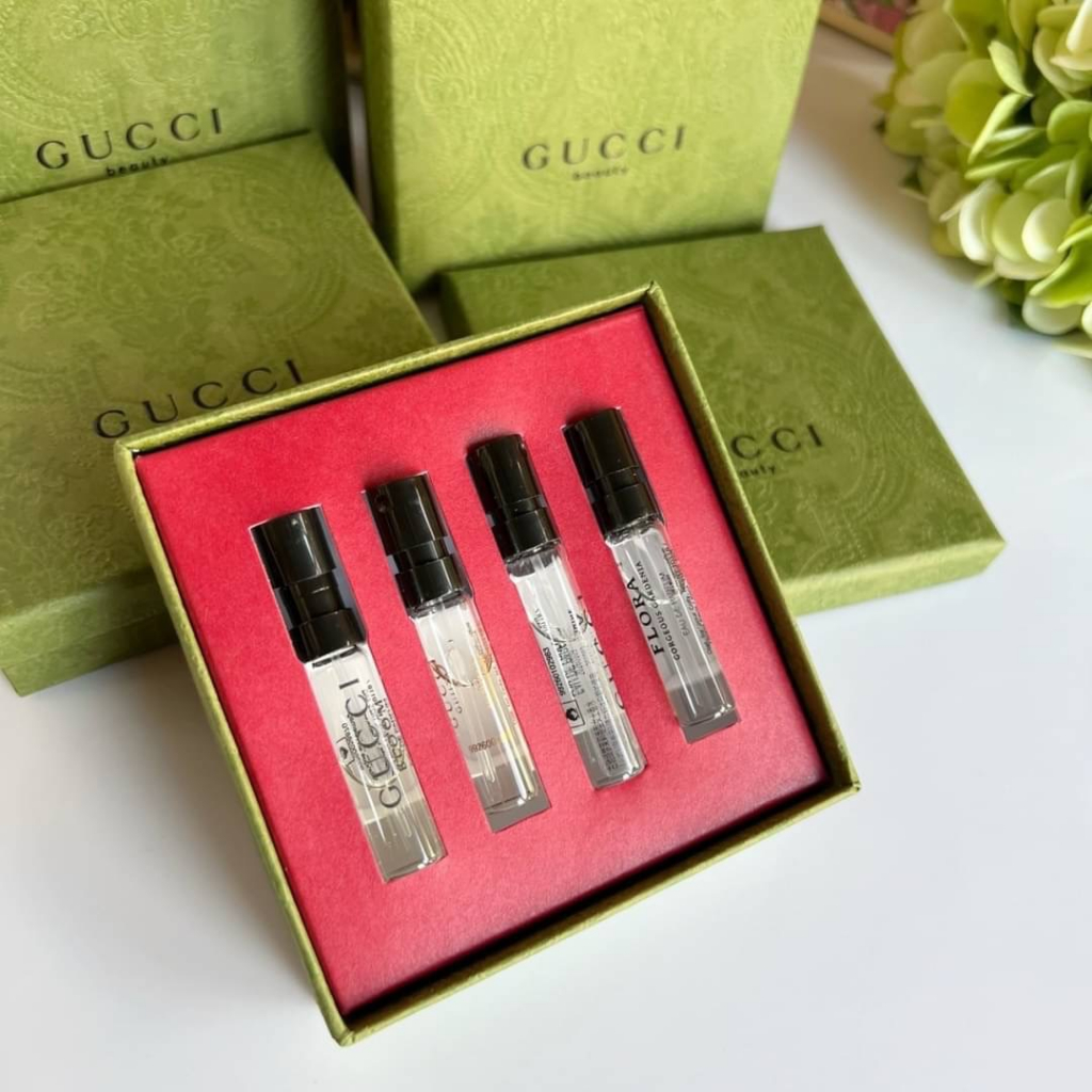 เซ็ตน้ำหอมไวออล Gucci Sample Vials Set 4 Pcs. for Women | Shopee Thailand