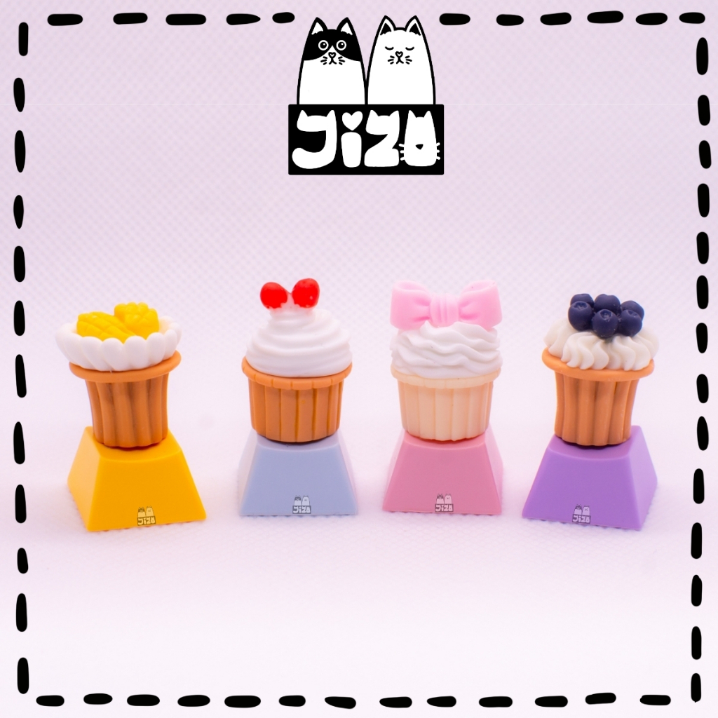 Keycap Cupcake Fruity ปุ่มกดคีย์บอร์ด คัพเค้กผลไม้ (มีของแถมให้จนกว่า ...