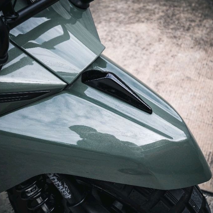 ใหม่!! หงอนไก่ บังโคลนหน้า X300 X200 หล่อ เท่ ดุ ลงตัว งาน ABS ขึ้นรูป สีดำมัน ตรงรุ่น ติดตั้ง ...