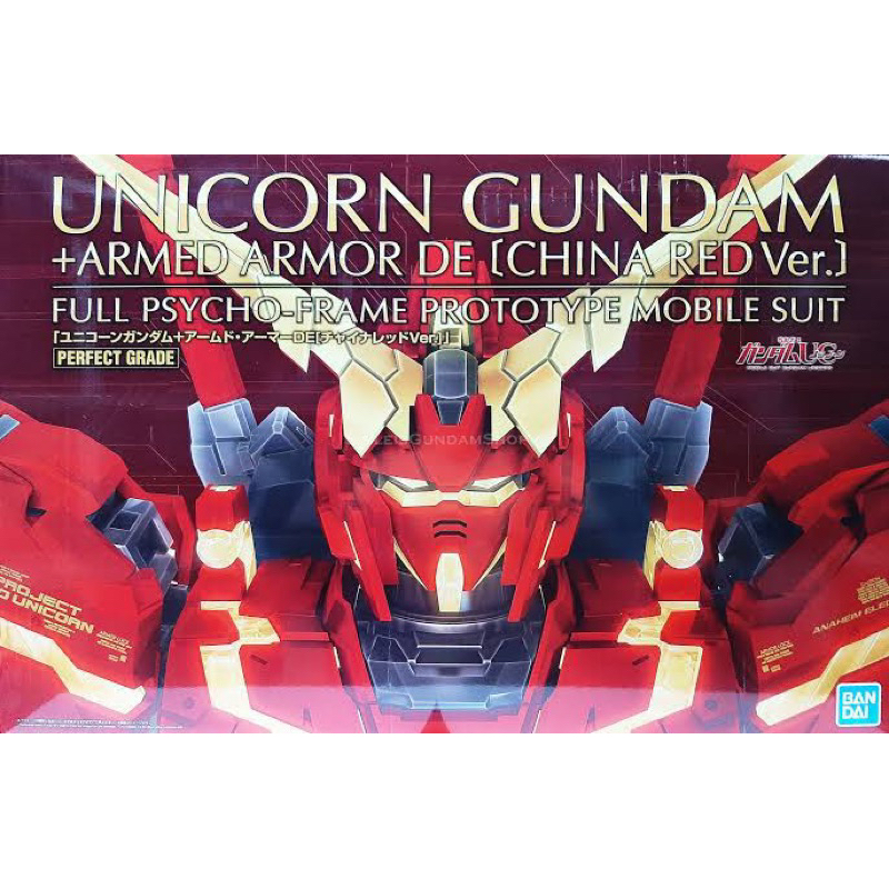 PG PREMIUM BANDAI RX-0 Unicorn Gundam China Red LIMITED 5000 box ...