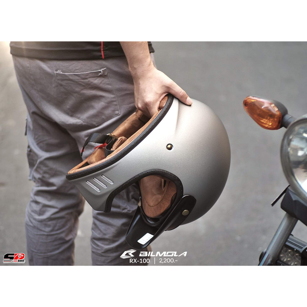 แถมฟรี!!! แก๊ปติดหน้าหมวก หมวกกันน็อค Bilmola RX100 ปี 2023 ส่งไว!!! sp ...