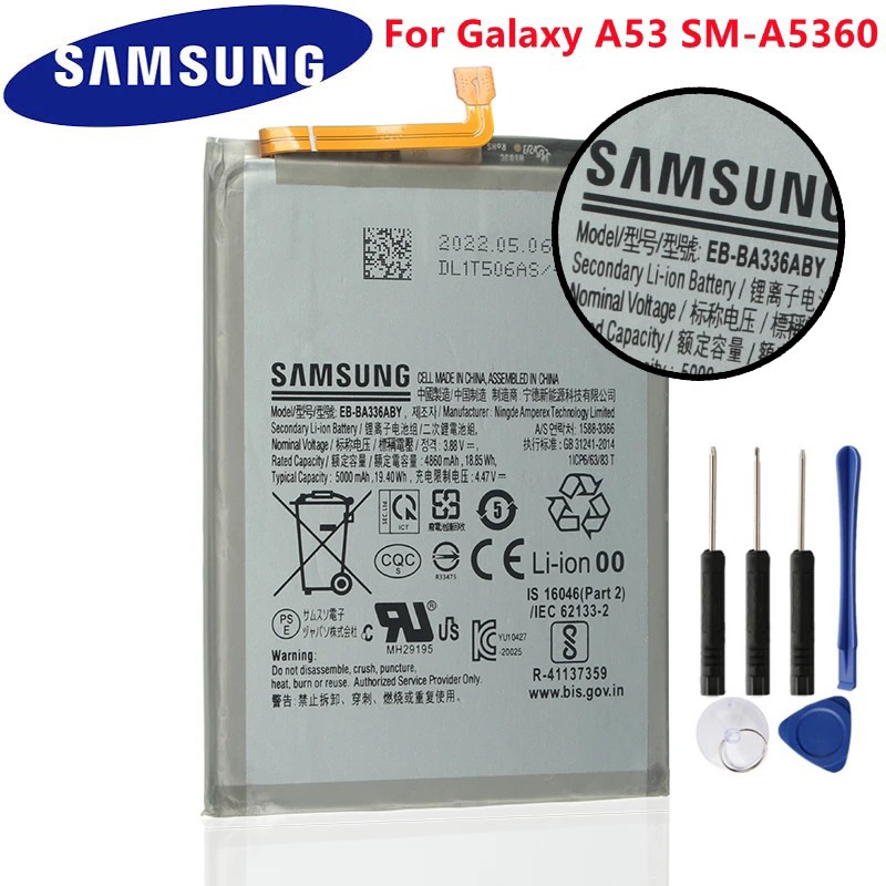 แบตเตอรี่ Samsung EB-BA336ABY EB-BA536ABY สำหรับ Galaxy A53 SM-A5360 ...