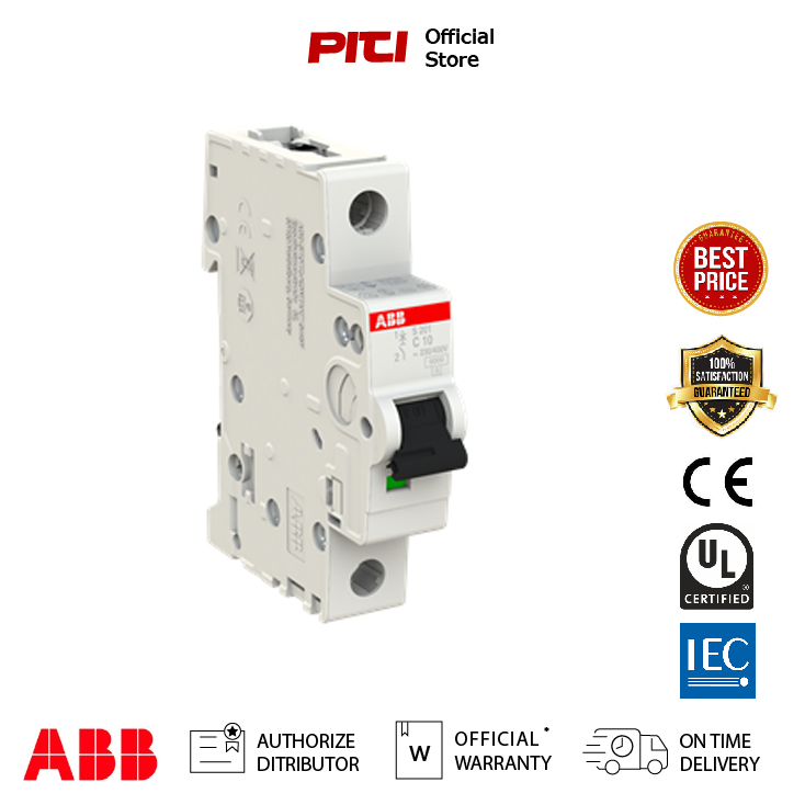 ABB S201M-C25 Miniature Circuit Breaker เซอร์กิตเบรกเกอร์ ABB MCB 25Amp,1Pole (10kA) ABB ต้องที่ ...
