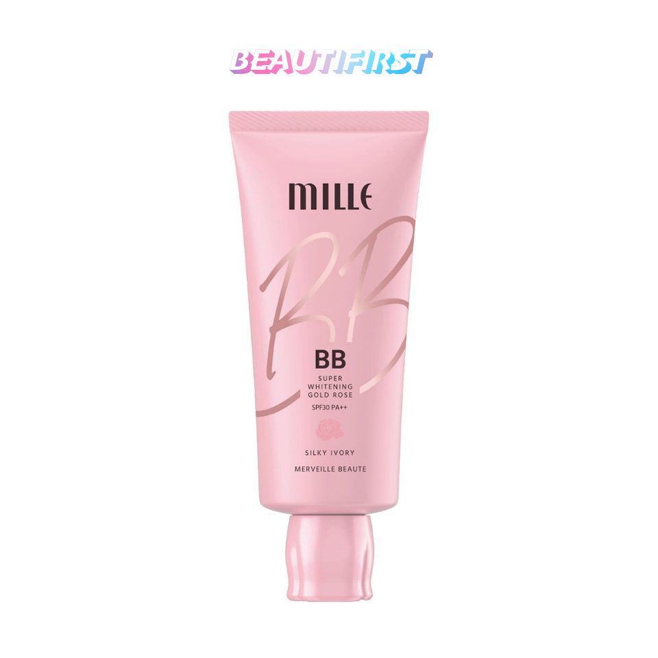 Mille Super Whitening Gold Rose BB Cream SPF30 PA++ 30g | Shopee Thailand