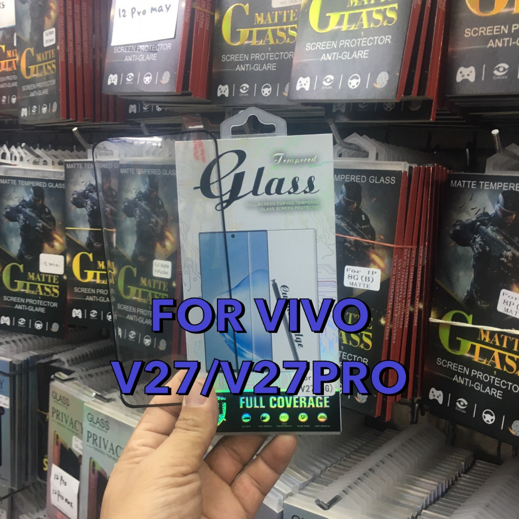 ฟิล์มกระจกนิรภัย VIVO V27/V27PRO/V29/V30(5G) /V30PRO(5G)/V30E(5G)/V40/V40PR/V50( FULL GLUE ...