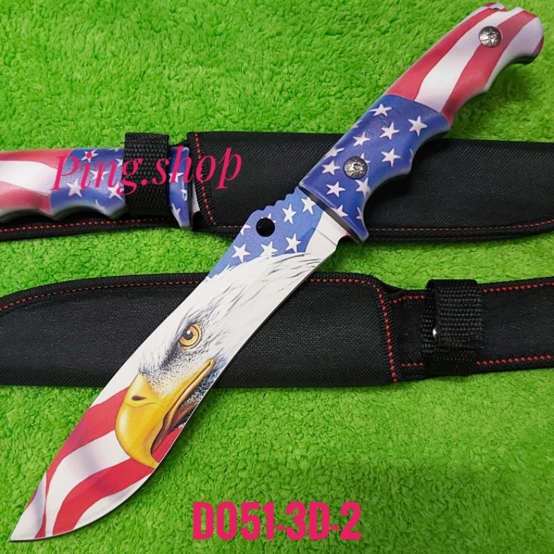 อุปกรณ์เดินป่า มีดพก มีดเดินป่า มีดพกใบตาย มีดพกโคลัมเบีย รุ่น D051-3D-2 USA ใบลายสวยๆ | Shopee ...
