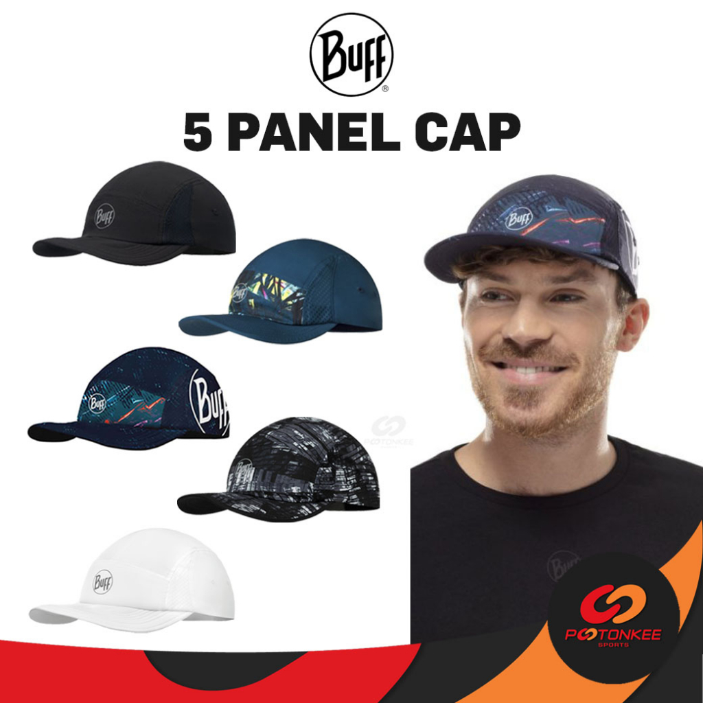 Pootonkee Sports BUFF 5 PANEL CAP หมวกวิ่งกันแดด น้ำหนักเบาสวมใส่สบาย ระบายอากาศได้ดีไม่อับร้อน ...