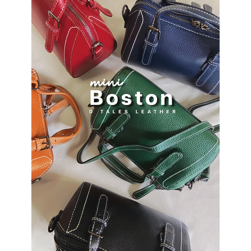 (เหลือ8xx โค้ด30%)DTALES Mini Boston กระเป๋าหนังแท้ กระเป๋าสะพาย ทรง ...