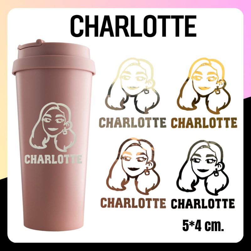Engfa & Charlotte Cartoon Stickers (อิงฟ้าชาล็อต) | Shopee Thailand