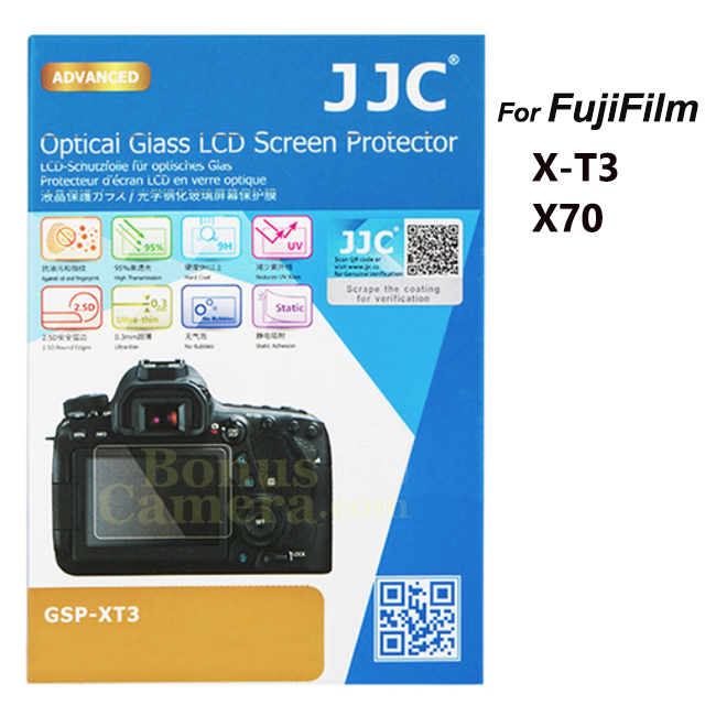 GSP-XT3 กระจกกันรอยจอแบบแข็งสำหรับกล้องฟูจิ X-T3,X70 FujiFilm LCD Screen Protector | Shopee Thailand