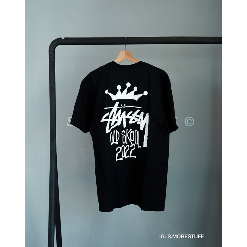 STUSSY OLD SKOOL 22 TEE - BLACK | Shopee Thailand