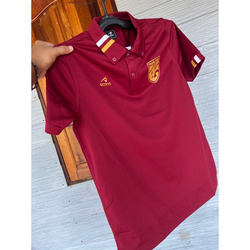 เสื้อโปโล(ชาย) ACONO 20-282 logoทีมไทย สวยหรู | Shopee Thailand