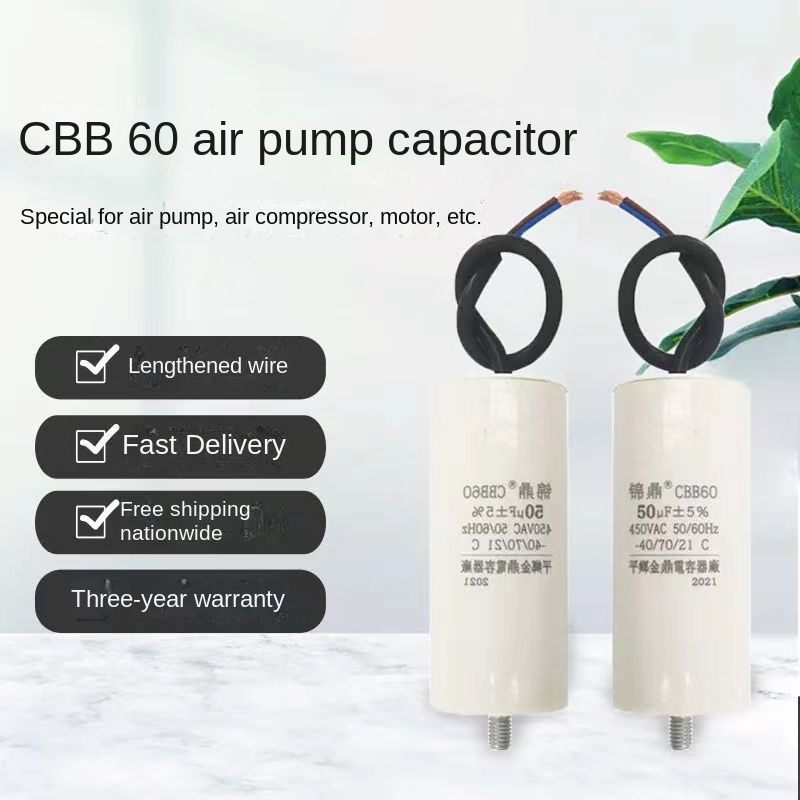CBB60 air compressor start ตัวเก็บประจุเครื่องทำความสะอาดปั๊มลมตัวเก็บ ...