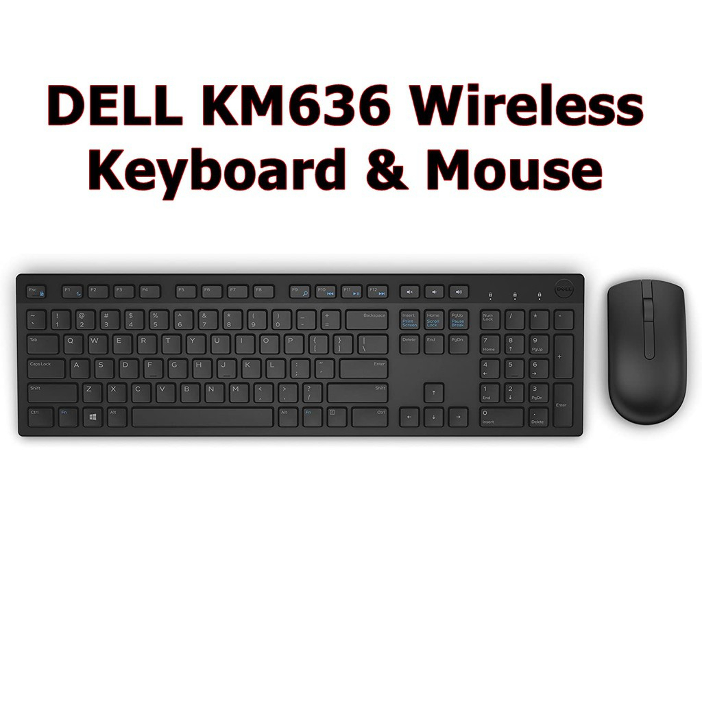 Mouse + Keyboard DELL KM636 Wiress เมาส์ คีย์บอร์ด ไร้สาย (ไทย) สภาพดี ...