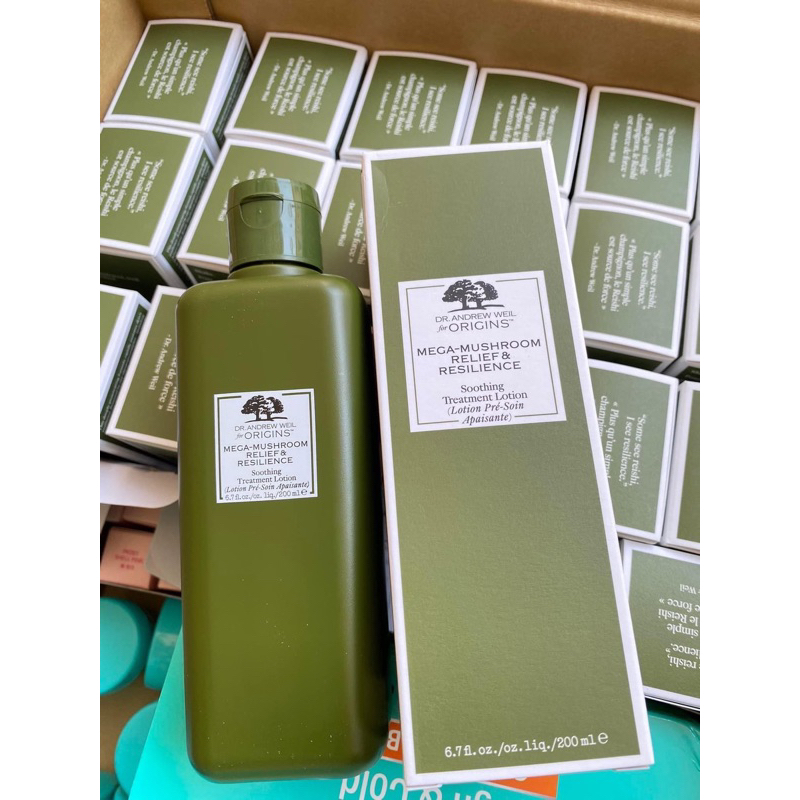 สูตรใหม่ Origins Mega-Mushroom Relief & Resilience Soothing Treatment Lotion 200ml. | Shopee ...