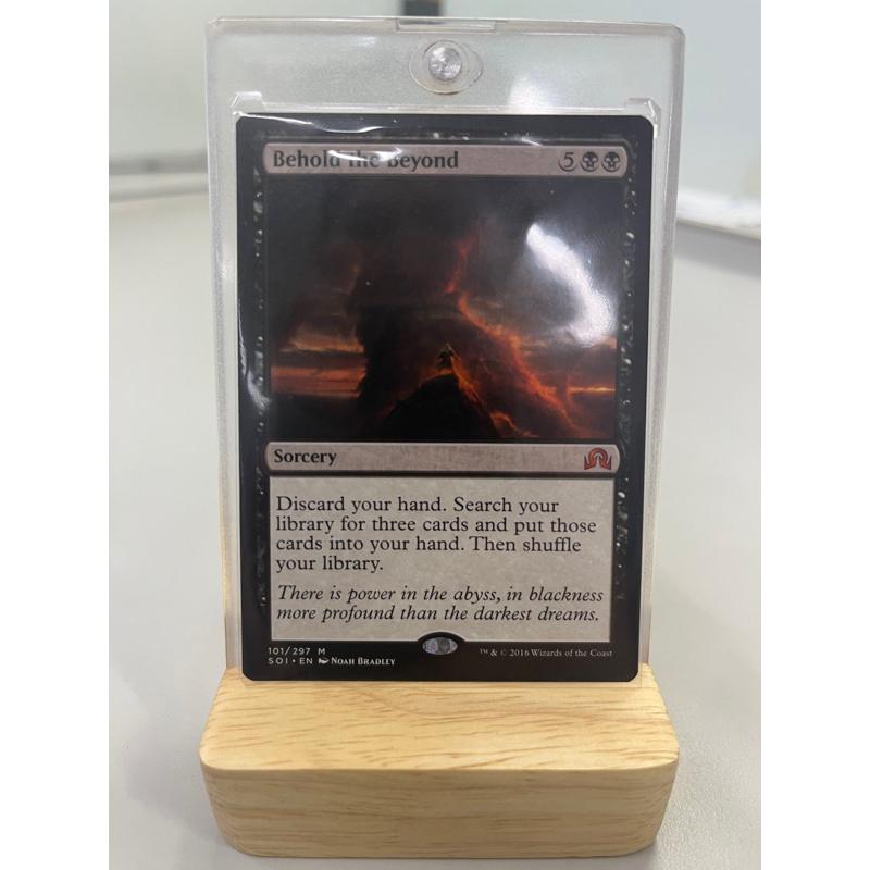 การ์ด MTG Behold the Beyond Black Magic the gathering EDH รุ่น SOI สภาพ ...
