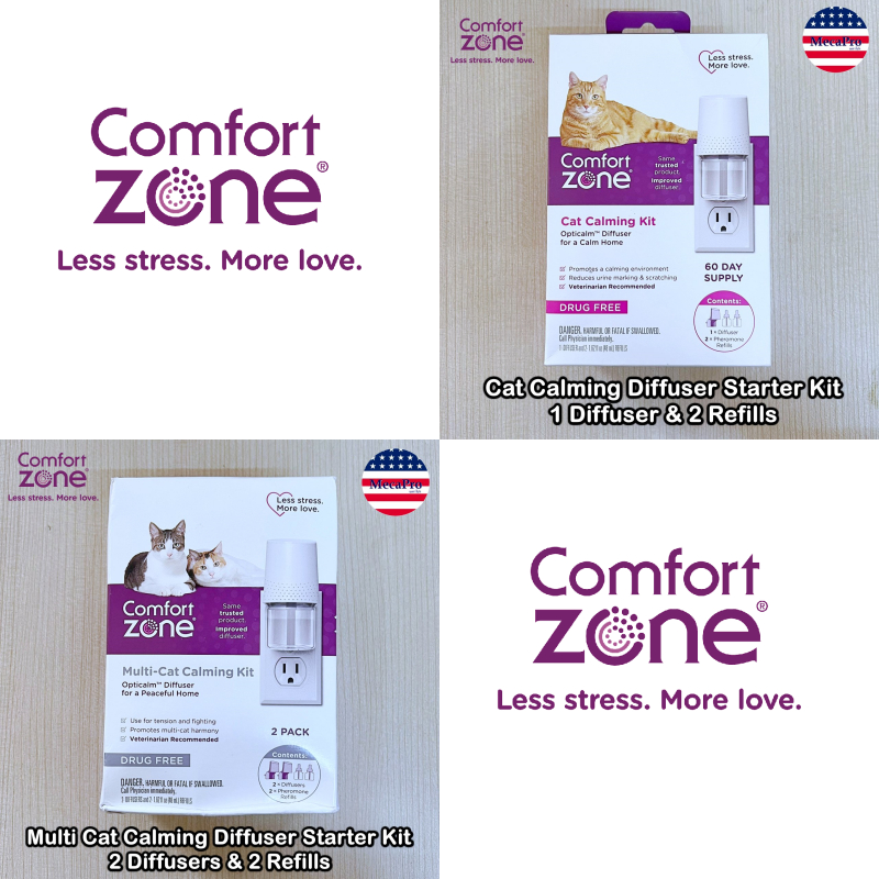 Comfort Zone® Cat Calming Diffuser Starter Kit คอมฟอร์ตโซน ชุดผลิตภัณฑ์ ...
