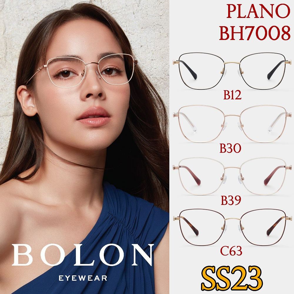 SS23 BOLON กรอบแว่นสายตา รุ่น Plano BH7008 B12 B30 B39 B63 [ฺAlloy/β-Titanium] แว่นของญาญ่า แว่น ...