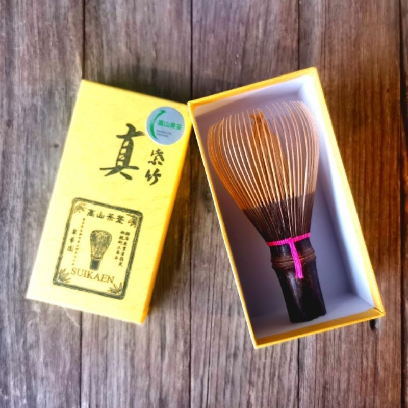 Japanese Chasen แปรงชงมัชฉะไผ่ดำ 70 ซี่ | Shopee Thailand