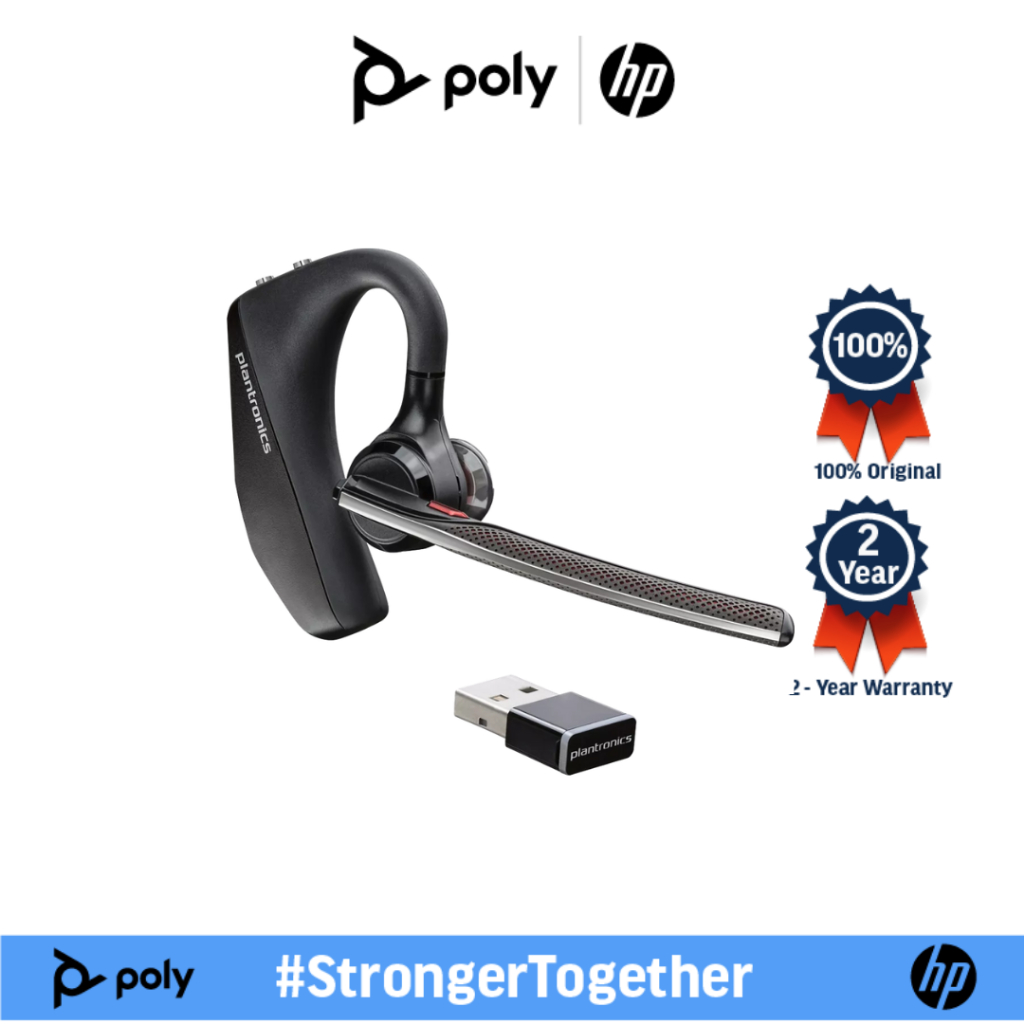 Poly Plantronics VOYAGER 5200 UC B5200 WITH CHARGE CASE MONO BLUETOOTH ...