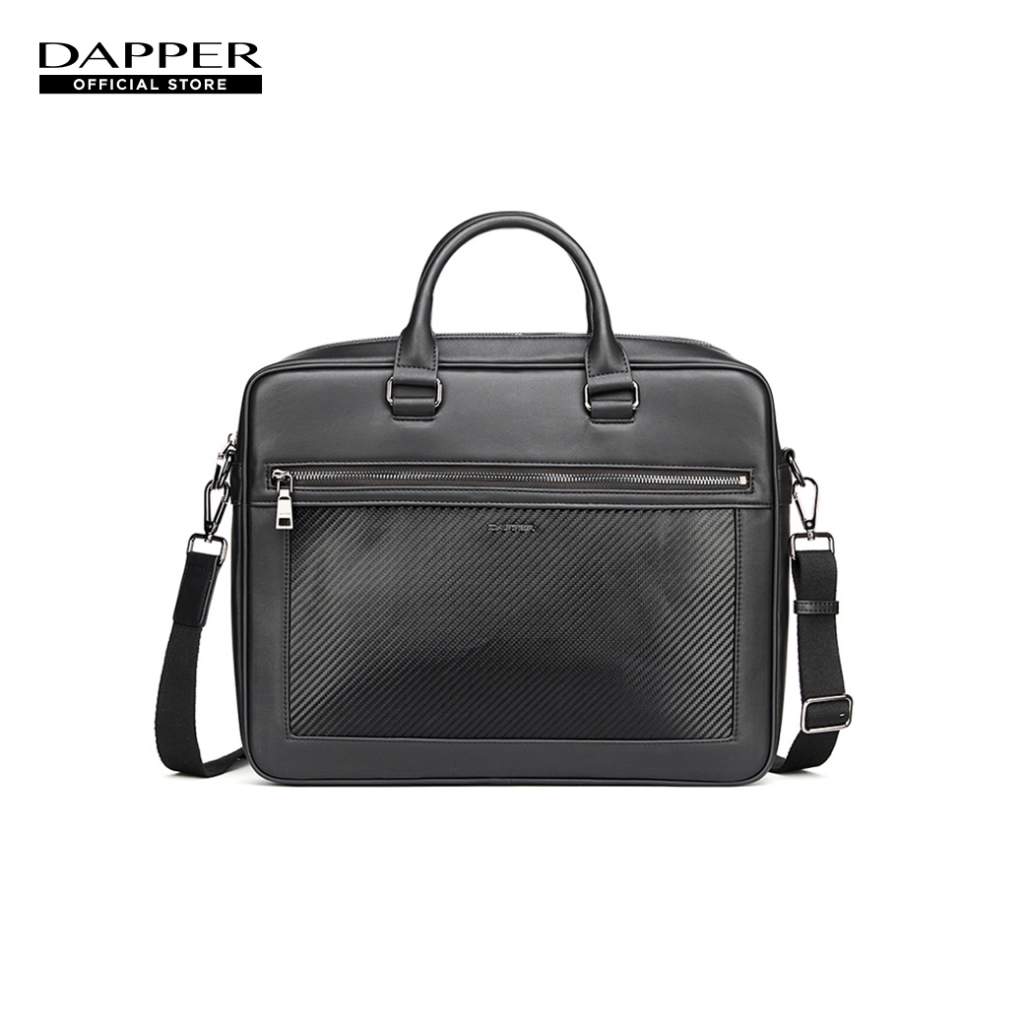 DAPPER กระเป๋าเอกสาร รุ่น The Voyager ลาย Carbon Fiber สีดำ (BM3/BK/1099CB5) | Shopee Thailand