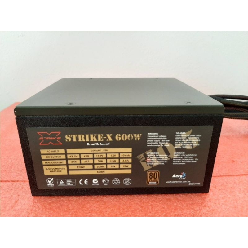 Power Supply 600 W 80 PLUS BRONZE แบรนด์ Aero Cool มือสองสภาพสวยมาก ...