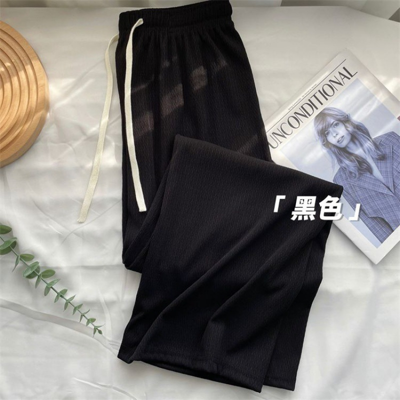 YY03 (พร้อมส่ง) กางเกงขายาวผู้หญิง แฟชั่น ทรงหลวมเอวสูง กางเกงขากว้าง ...