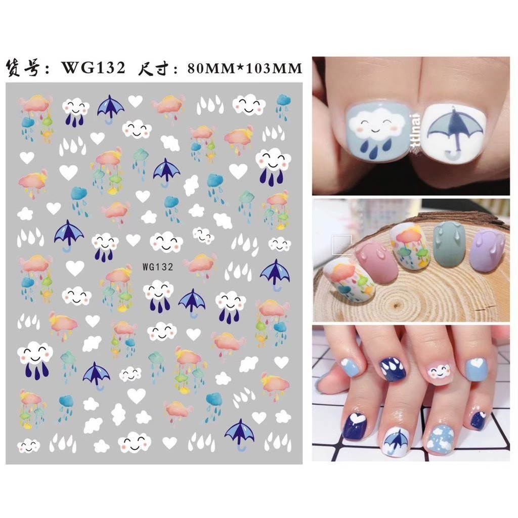 WG ️ สติ๊กเกอร์ติดเล็บ ลายการ์ตูนน่ารักๆ | Shopee Thailand