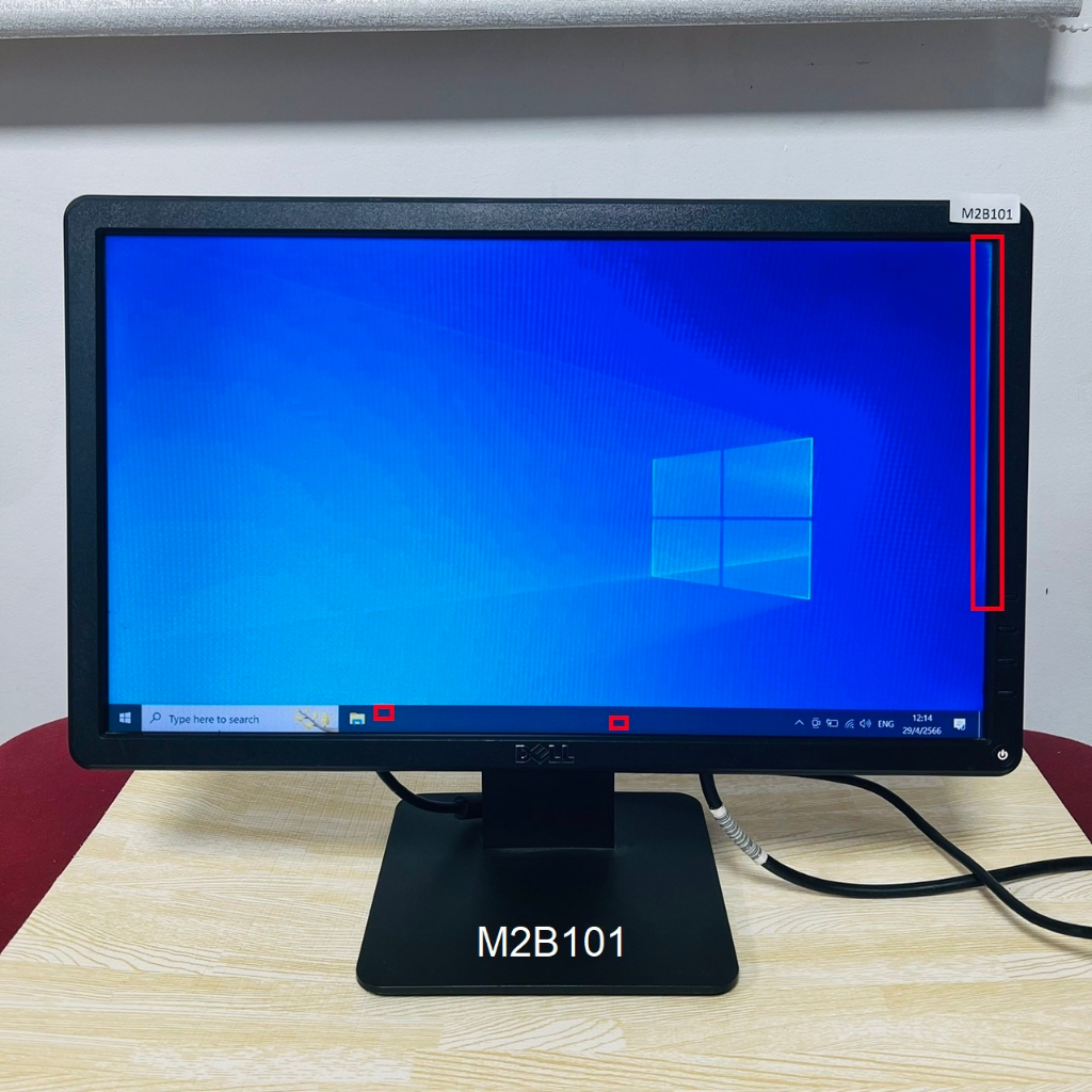 จอคอมพิวเตอร์ 19" W เกรด B Dell E1914Hf มีตำหนิตามภาพ ใช้งานได้ปกติ ...