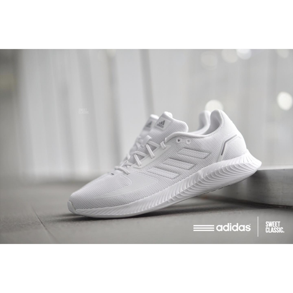 ADIDAS RUNFALCON 2.0.“Triple White”//FY9621.. | Shopee Thailand