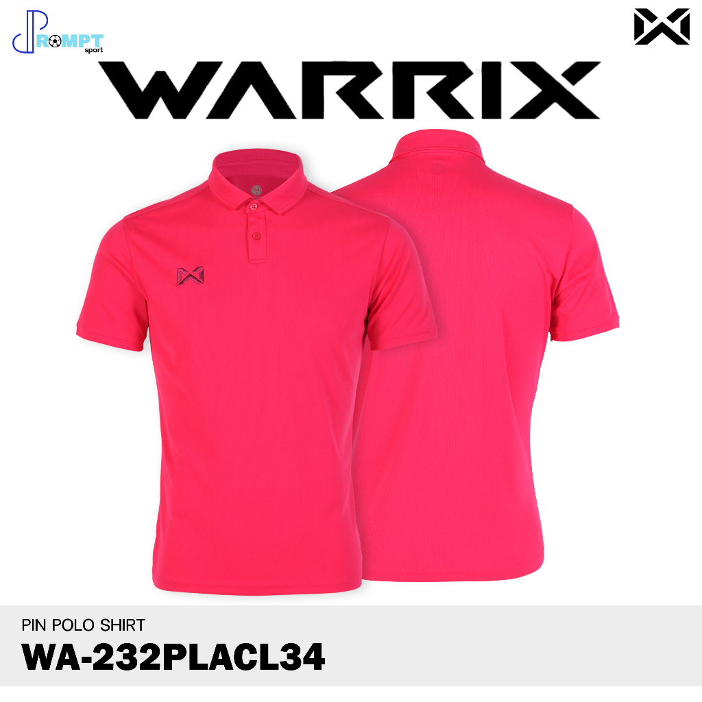 เสื้อโปโล เสื้อโปโลวอริกซ์ WARRIX PIN POLO SHIRT รหัส WA-232PLACL34 ของแท้100% | Shopee Thailand