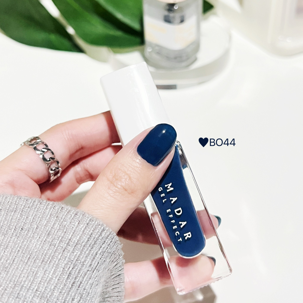 ยาทาเล็บ Madar Gel Effect Nail Polish (สีน้ำเงิน Midnight Blue) #BO44 | Shopee Thailand