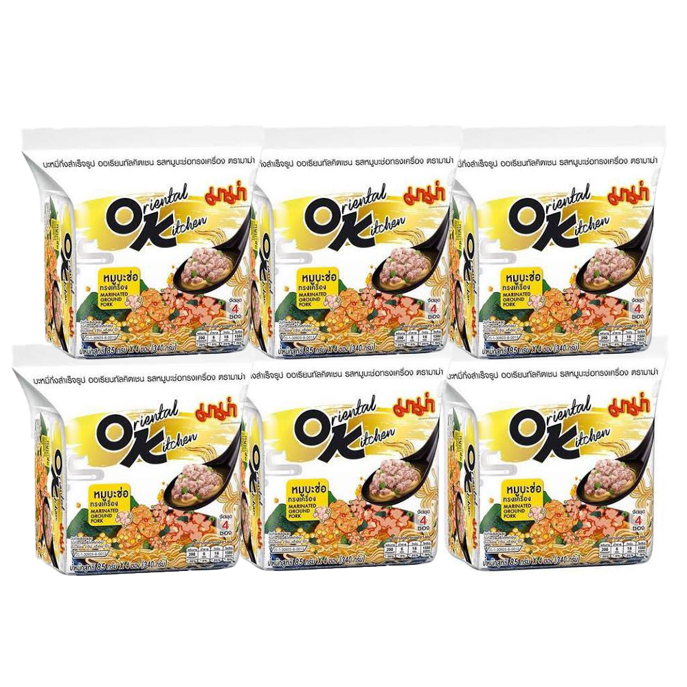 มาม่า OK MAMA ออเรียลทัลคิตเชนรสหมูบะช่อ กล่องละ24ซอง ขนาด85กรัม ...