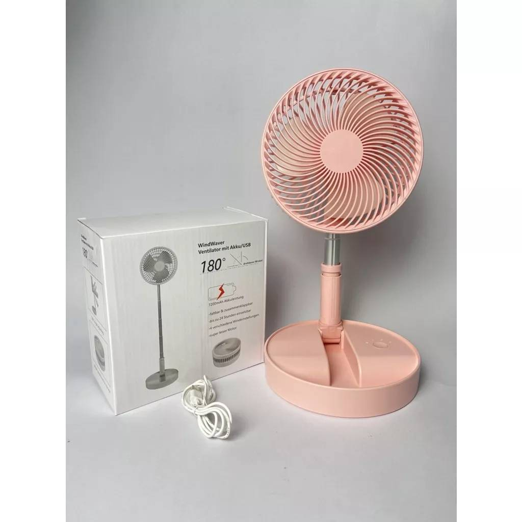 Windwaver พัดลมตั้งโต๊ะ ปรับความสูงต่ำได้ [ใช้ USB] | Shopee Thailand
