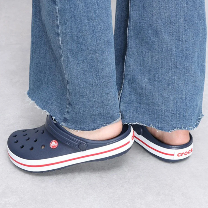 Crocs Collection รองเท้าแตะแบบสวม รองเท้าหัวโต CR UX Crocband 11016-001 ...