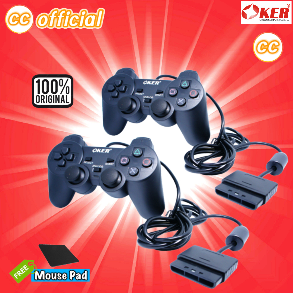 แท้100% Oker Joy Game Play PSII-709 PSII-710 Analog Controller 2 จอย ...