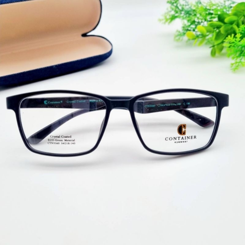 กรอบแว่นContainerรุ่น3560วัสดุTr 90เบา แข็งแรงทนทานยืดหยุ่นสูงนำไปตัดแว่นสายตาได้ | Shopee Thailand