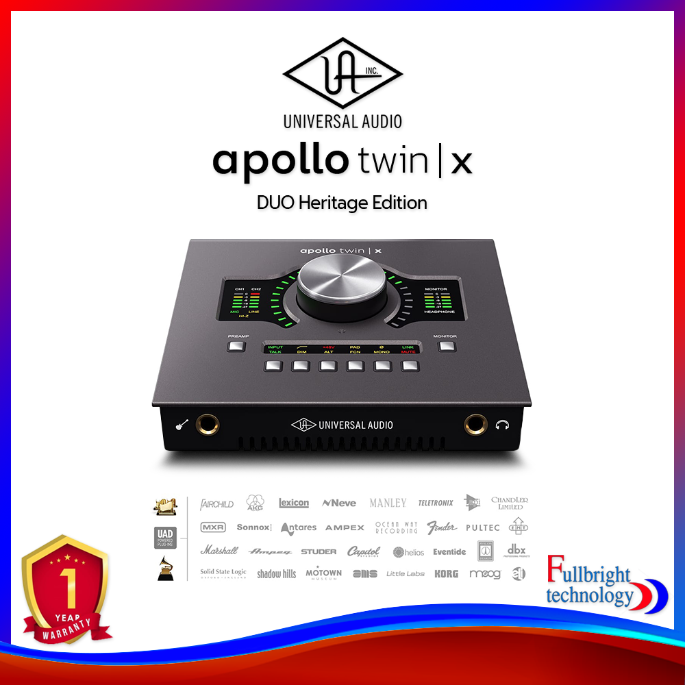 Universal Audio Apollo Twin X DUO Heritage Edition ออดิโออินเตอร์เฟส ...