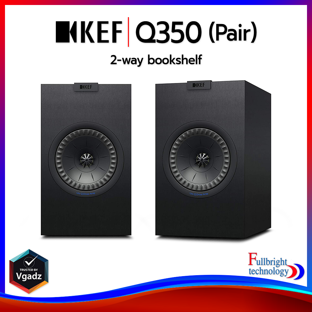 KEF Q350 (PAIR) Bookshelf Speaker ลําโพงบุ๊คเชลล์ ขนาด 6.5 นิ้ว รับประกันศูนย์ไทย 1 ปี (ราคาต่อ ...